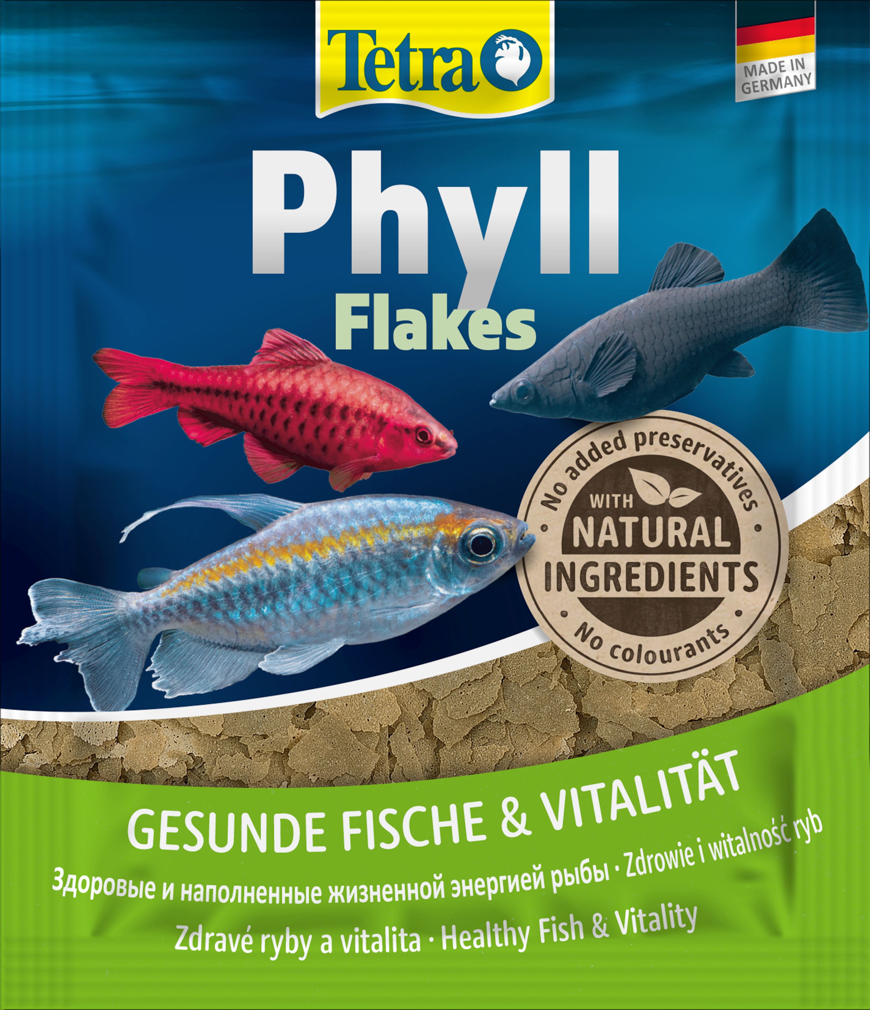 Корм для рыб Tetra Phyll Flakes 12г пакет растительные хлопья купить на ...