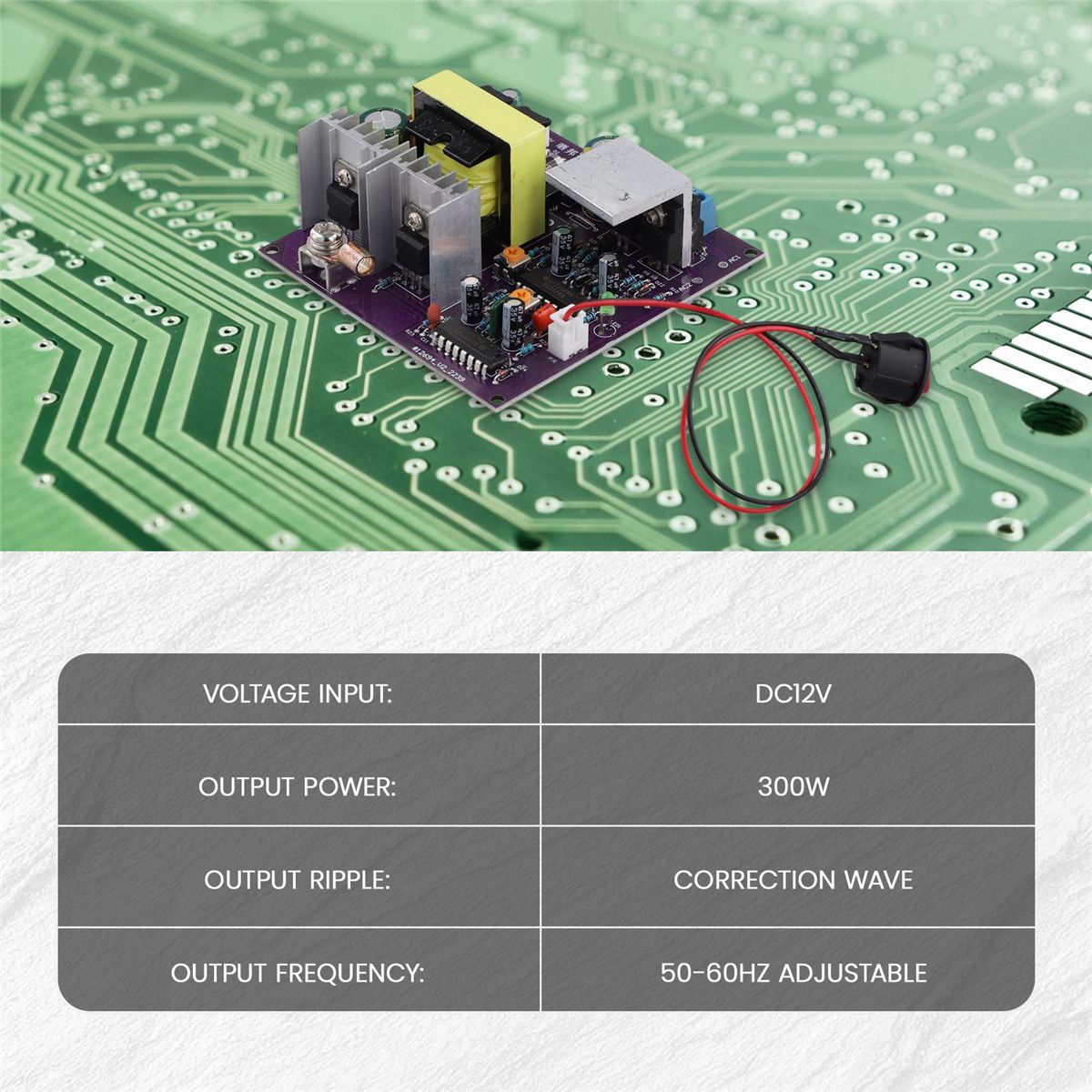 Плата инвертора с исправленной синусоидой мощностью 300 Вт, 50-60 Гц ...