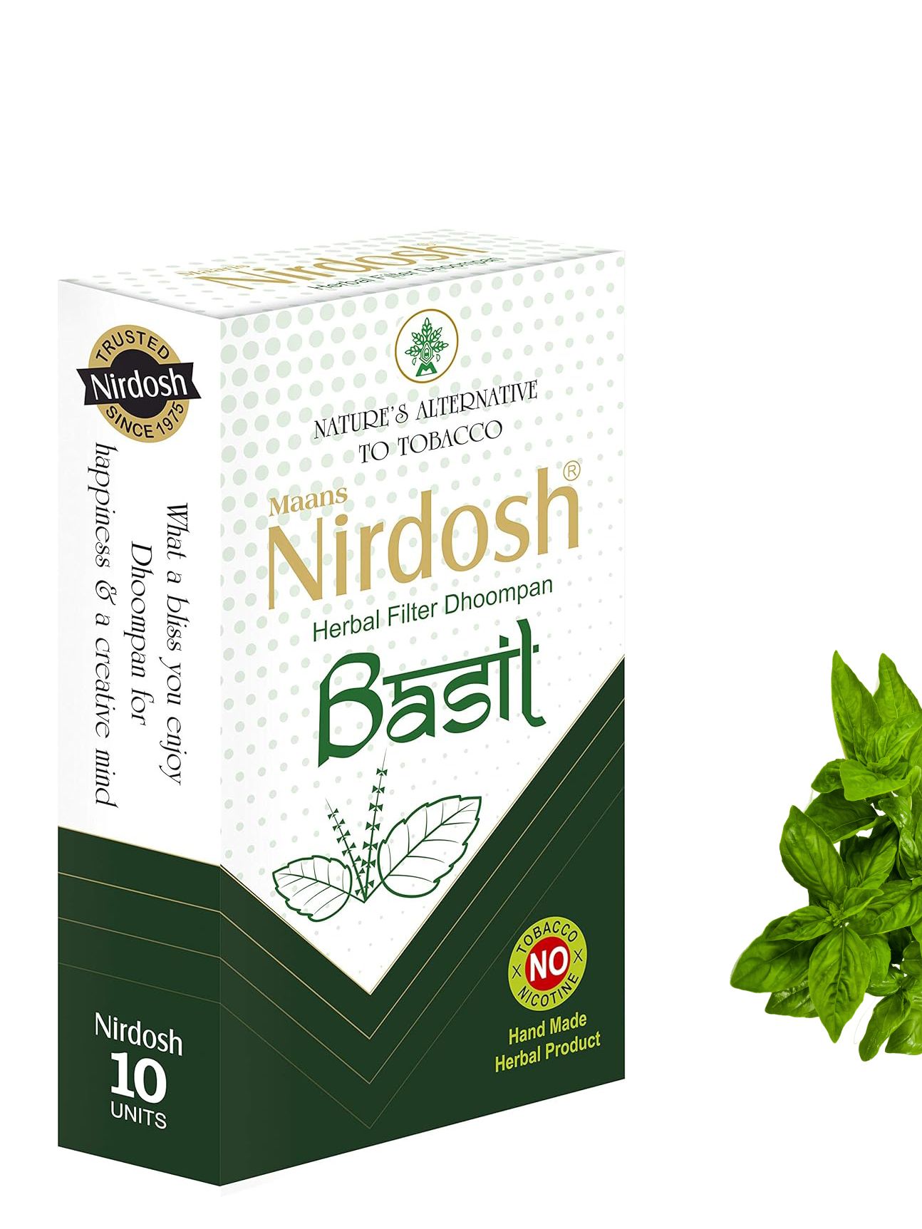 Nirdosh (Нирдош) Базилик с фильтром, без табака и никотина, аюрведа, в ...