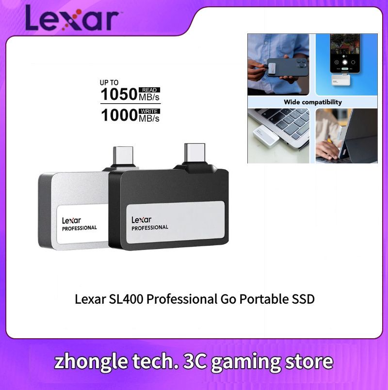 Lexar SL400 Professional Go портативный SSD купить на OZON по низкой ...