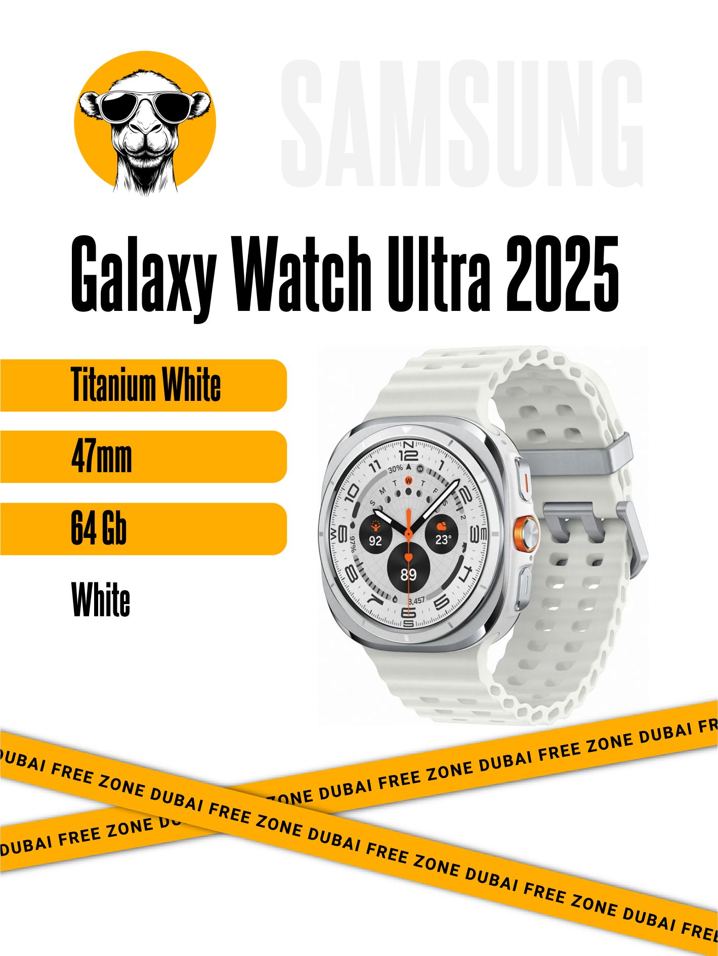 Samsung Смарт-часы Galaxy Watch Ultra 2025, 47mm, Titanium White купить ...