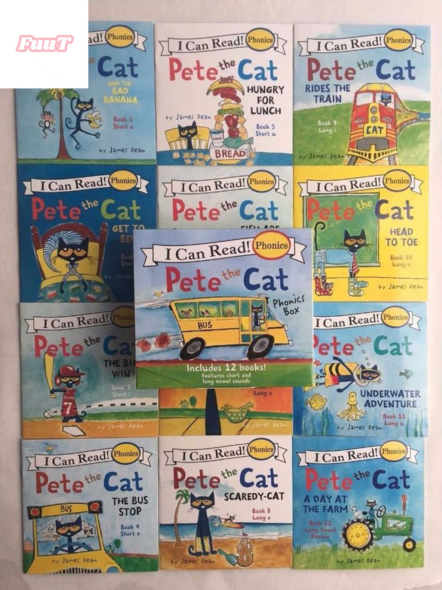 Pete the Cat I Can Read 12 книг на английском | Palmer James Dean ...