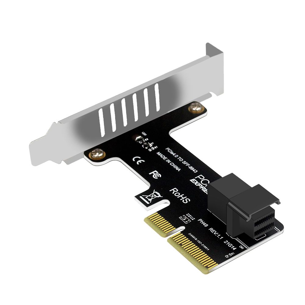 PCI-E To SFF-8643 Card PCIE X4 До SFF8643 Адаптер Для PCI-EX4/X8/X16 ...