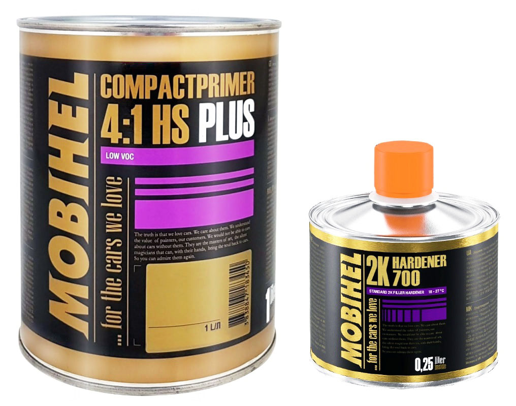 MOBIHEL 4:1 2К HS COMPACT PRIMER PLUS Акриловый грунт 1л купить на OZON ...