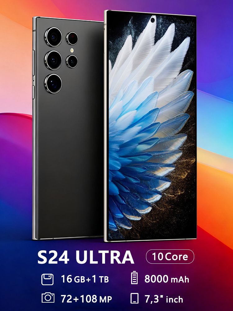 Смартфон 1106 S24 1 ТБ 16 ГБ Черный 7.3 OLED/AMOLED 1106 S24 купить c ...