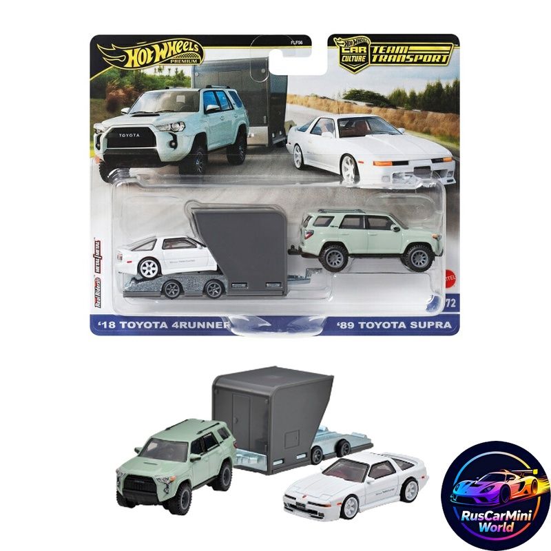 Машинка Hot Wheels Team Transport FLF56:'18 Toyota 4Runner & '89 Toyota ...