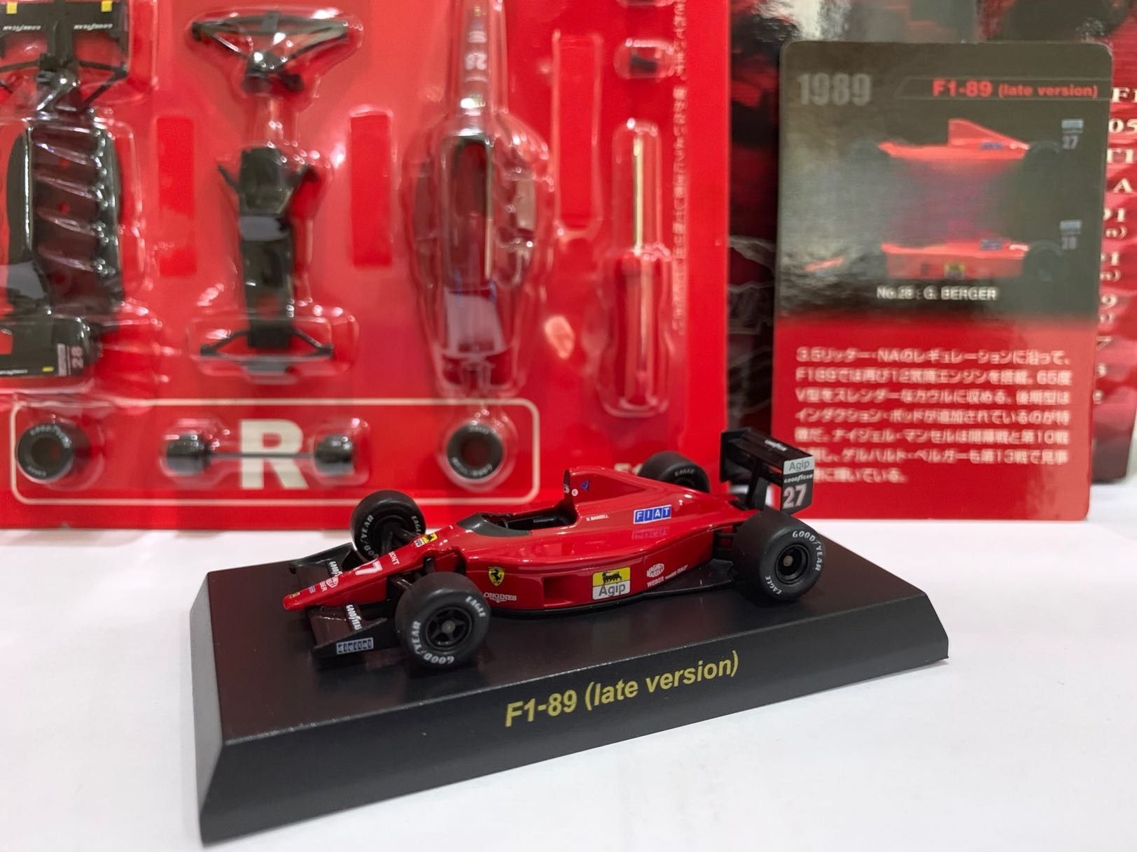 Машинка KYOSHO Car model toy Ferrari F1-89 late edition number 28 ...