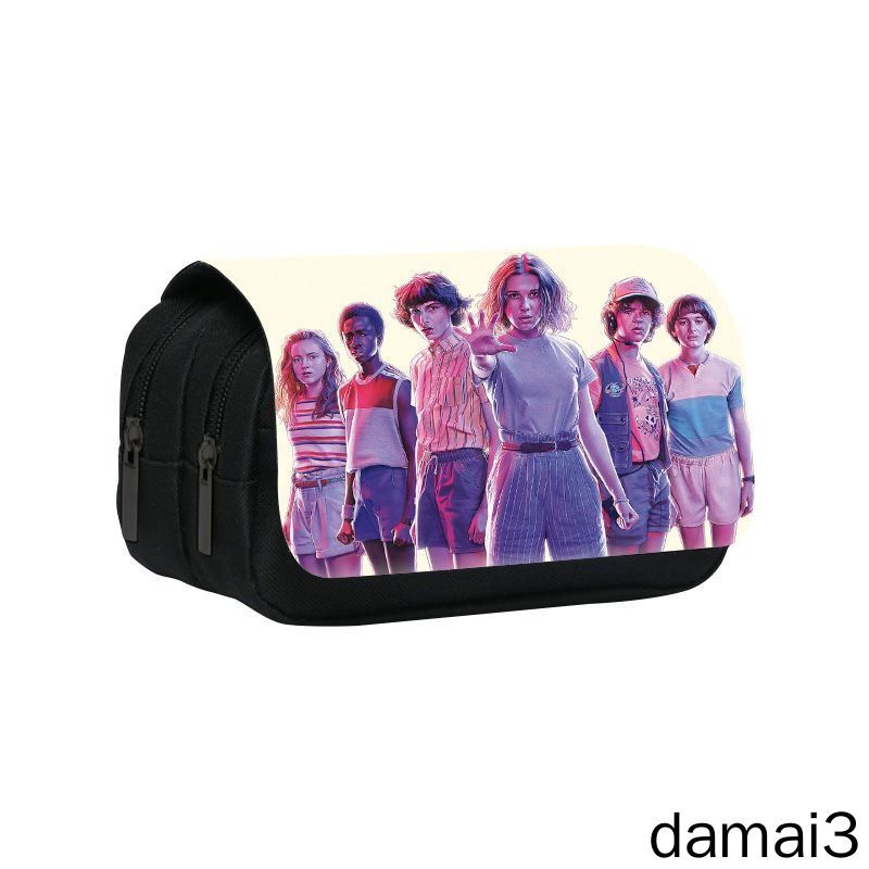 Пенал школьный двойной Stranger Things 4 (Очень Странные Дела), нейлон ...