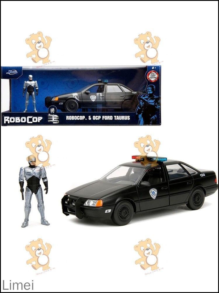 Машинка Jada Toys 1986 Ford Taurus OCP Detroit Police w/ Robocop Figure ...
