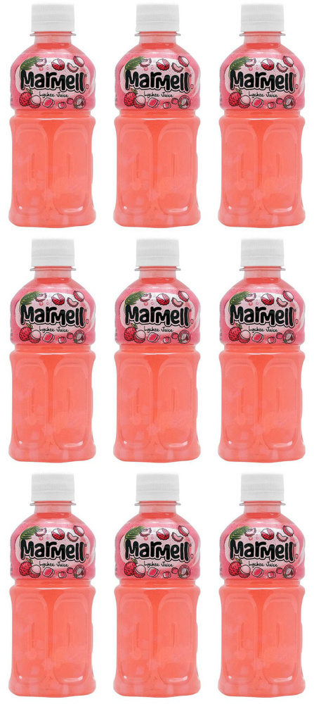 Marmell Напиток негазированный со вкусом личи и кокосовым желе, 320 мл ...