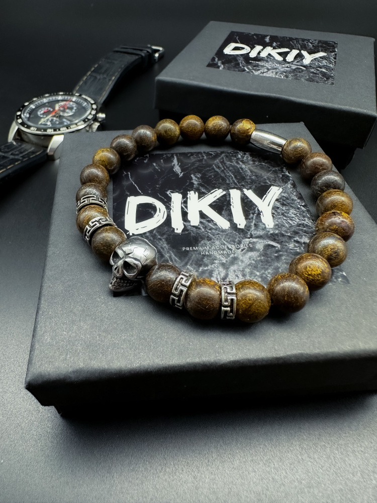 Браслет мужской DIKIY из натуральных камней Бронзит - купить с доставкой по выгодным ценам в ...