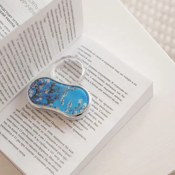 Лупа для чтения с подсветкой "Цветущий миндаль. Шедевры живописи ...