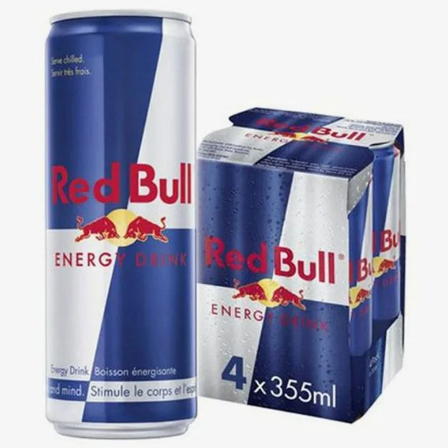 Энергетический напиток Red Bull, 355 мл - 4 штуки - купить с доставкой ...