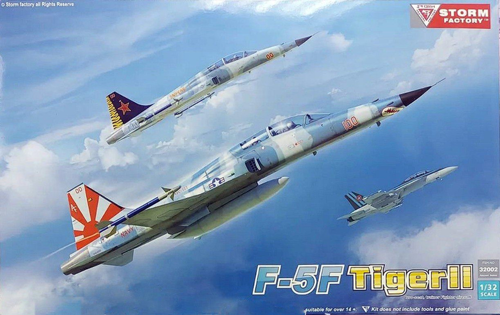 Сборная модель самолета Freedom Model Kits F-5F Tiger II two-seat ...