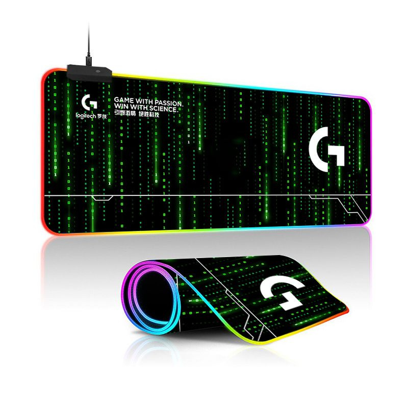 Logitech G Коврик для мыши Игровой светящийся коврик для мыши, XL ...