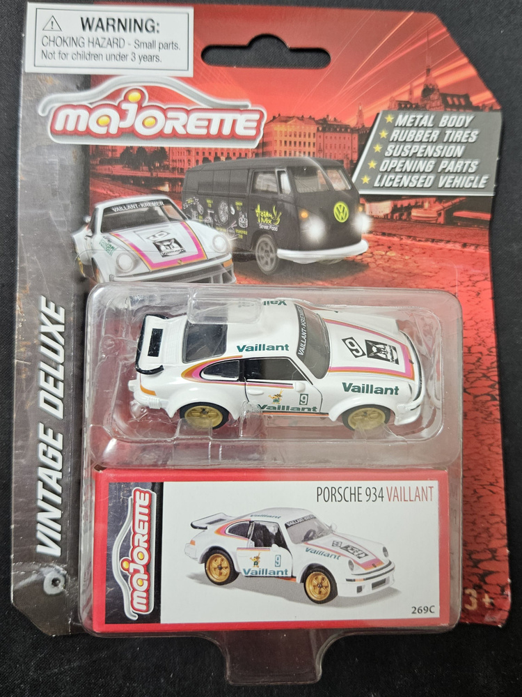 Majorette, Vintage Deluxe, Porsche 934 Vaillant, коллекционная модель ...