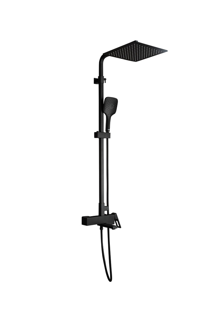 Душевая система со смесителем, тропический душ, Gappo G2417-6, черный - купить с доставкой по ...