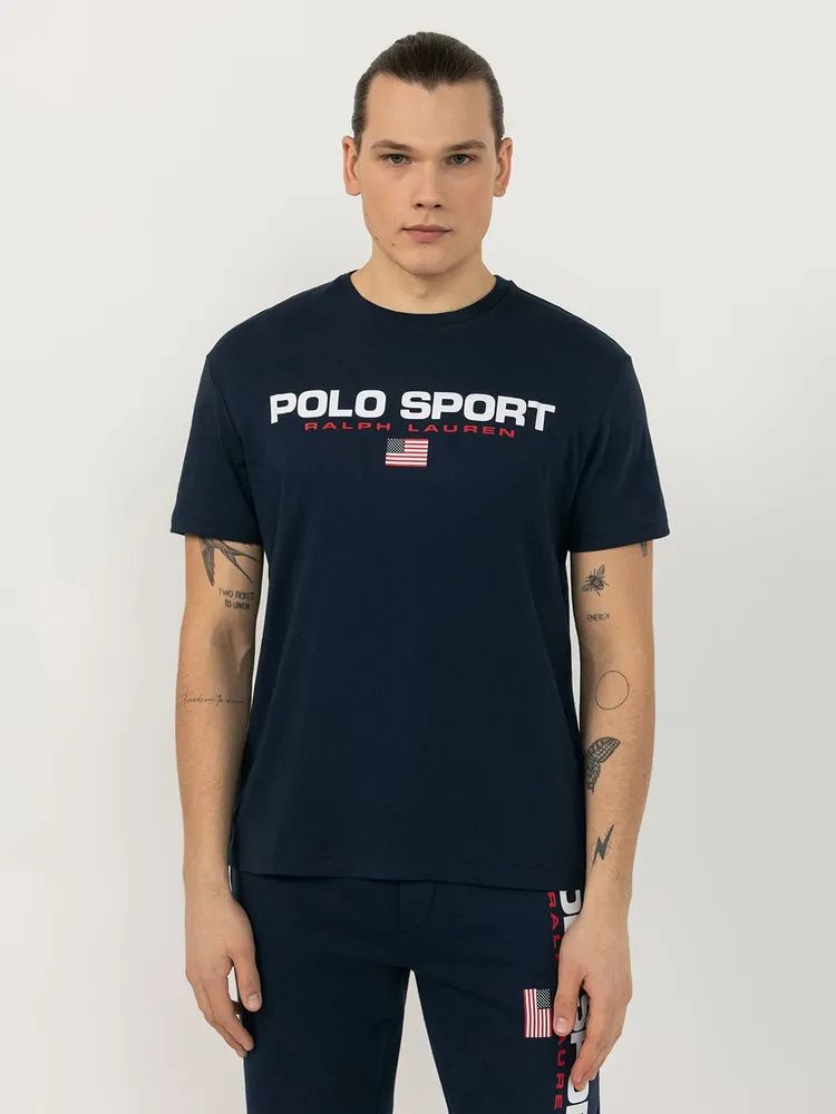 Футболка Polo Ralph Lauren, размер 52, цвет черно-серый - купить по ...