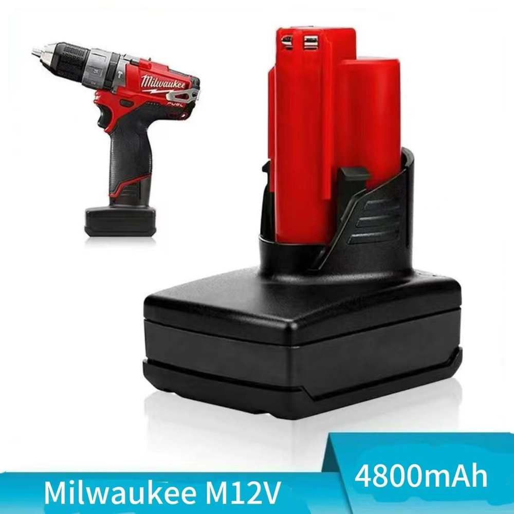 Литиевый аккумулятор Milwaukee M12V с 6 сердечниками 4,8 / 6,8 Ah ...