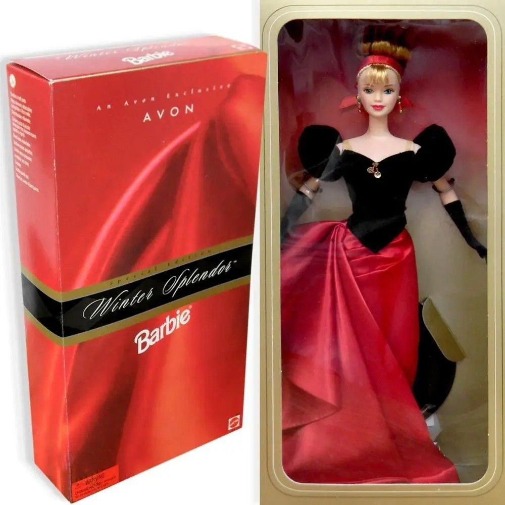 Кукла Барби коллекционная Barbie Vintage 1998 Avon Winter Splendor ...
