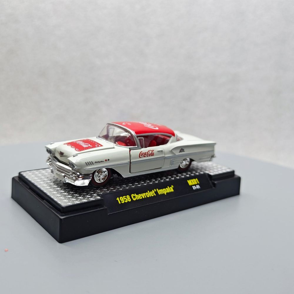 Машинка M2 Machines 1/64 1958 Chevrolet Impala Coca Cola Die-cast alloy ...