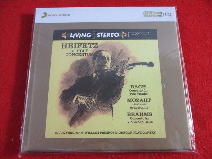 CD Jascha Heifetz-Double Concertos*Bach Mozart Brahms Cardboard Case No.0698