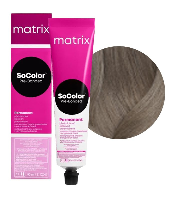 Matrix SoColor Pre-Bonded - Стойкая крем-краска с бондером 6NA темный ...