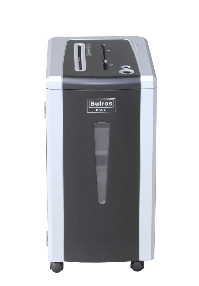 Уничтожитель бумаги (шредер) Bulros 880C чёрный, A4, 12 листов, степень 3 (4х50мм) 3 м/мин ...