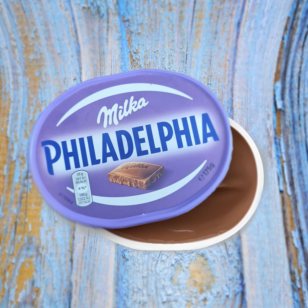 Мягкий сыр Филадельфия с Милкой (Philadelphia mit Milka) 175гр - купить ...