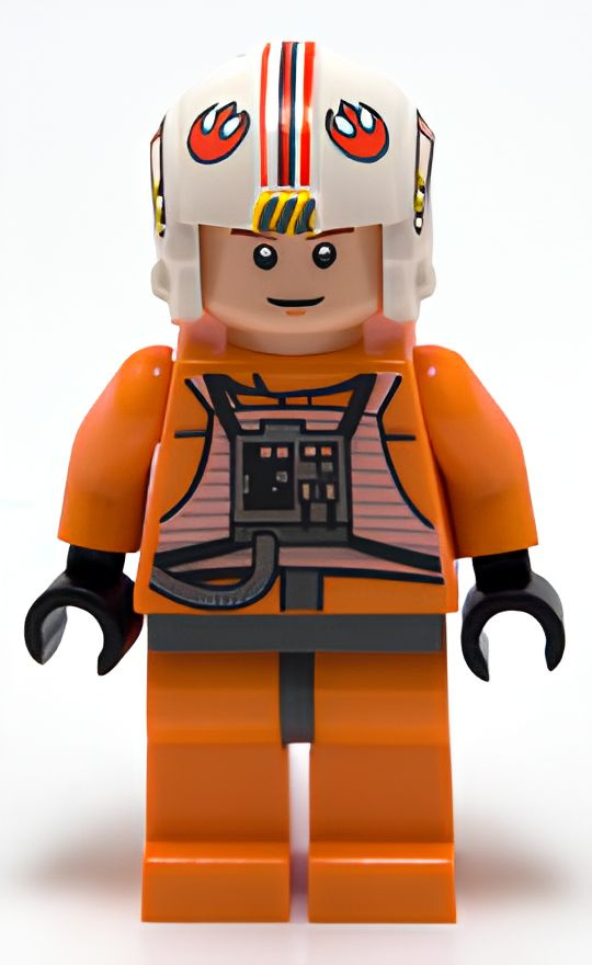 Минифигурка Lego Star Wars Luke Skywalker - Light Nougat, X-Wing Pilot ...