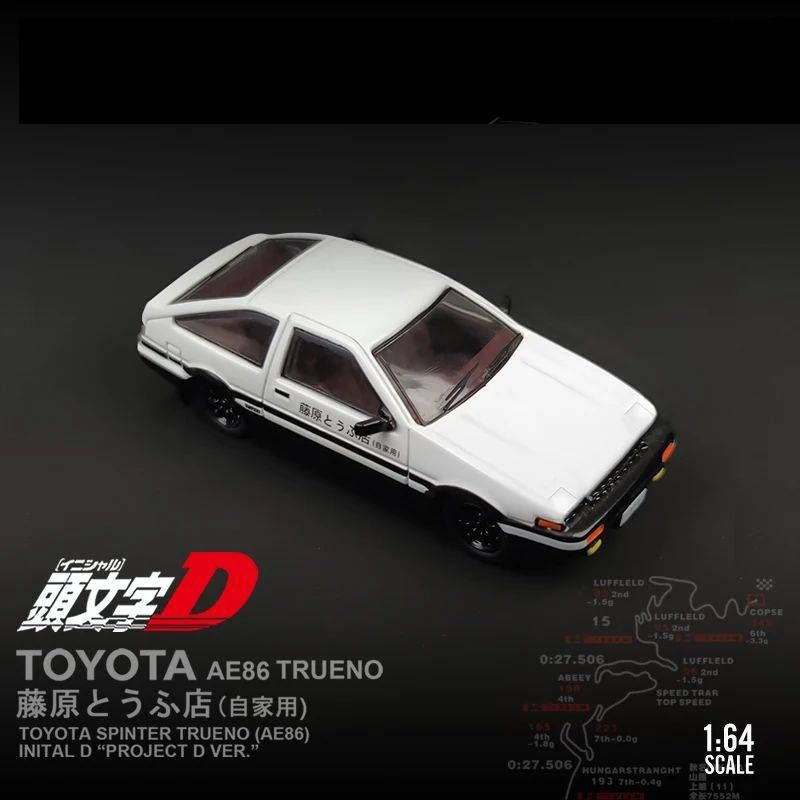Time Micro 1:64 Модель спортивного автомобиля Toyot AE86 Initial D - купить с доставкой по ...