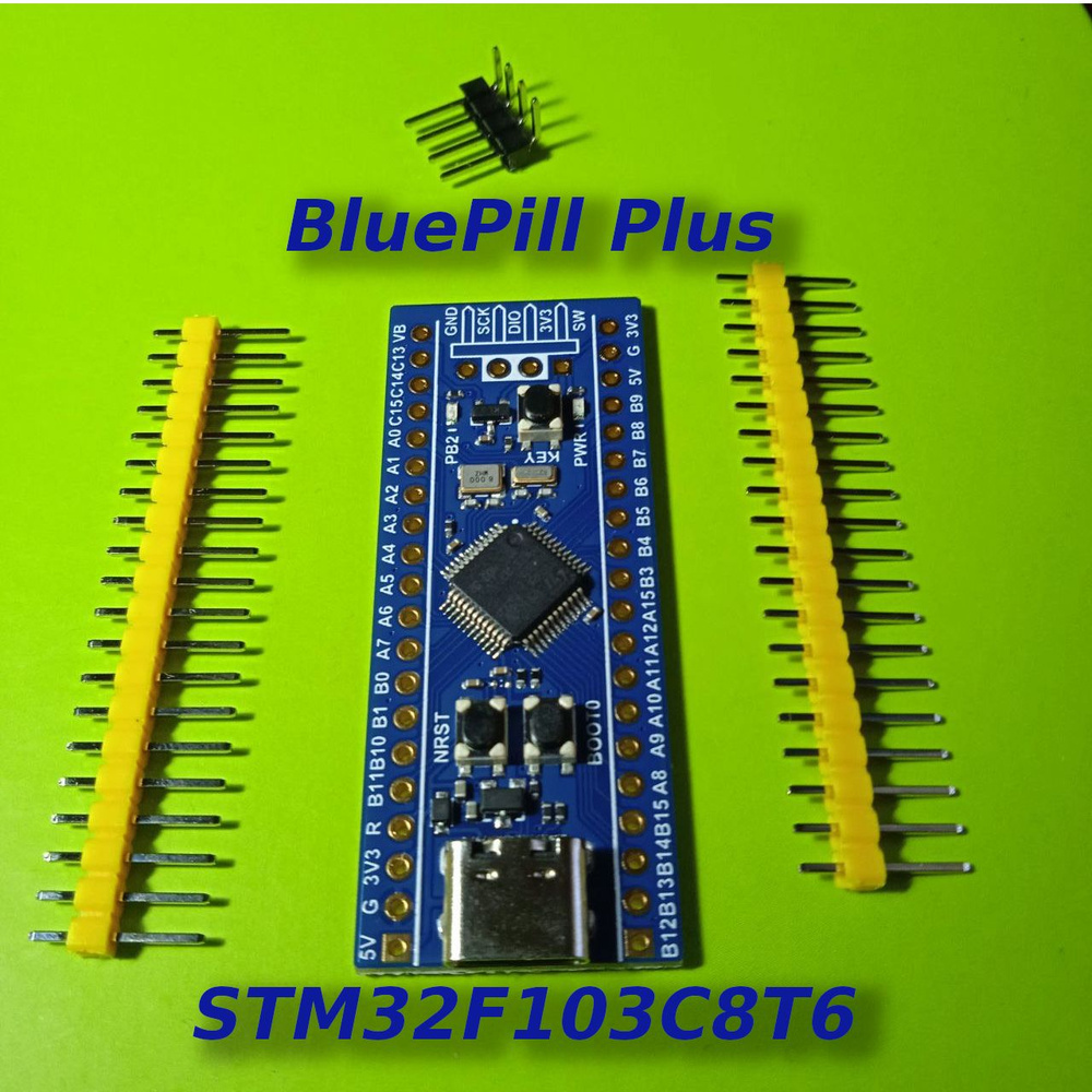 STM32F103C8T6, STM32, BluePill Plus , "синяя таблетка", STM32 ...