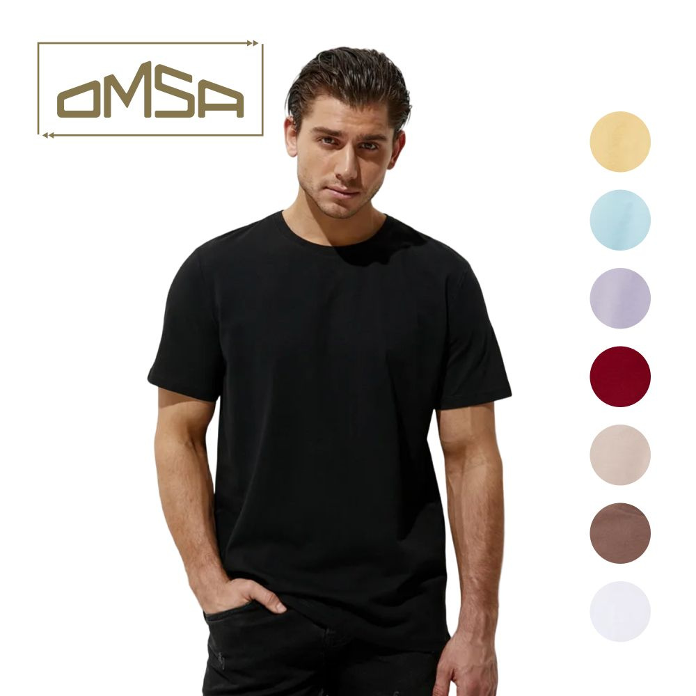 Футболка Omsa, размер 44, цвет черный, 100% Хлопок - купить по выгодной ...