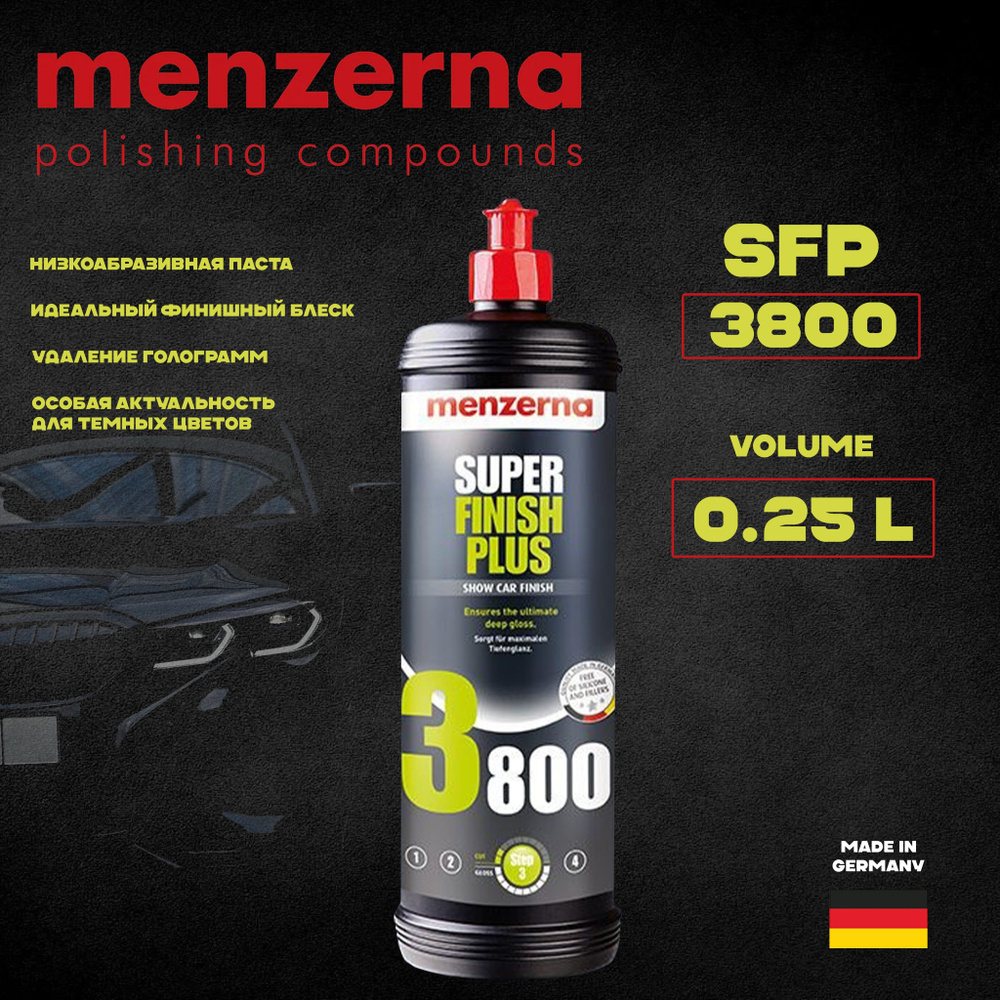 Полироль автомобильный Menzerna Super Finish Plus 3800 - купить по ...