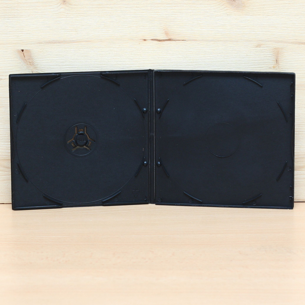 3 шт. Бокс для DVD CD диска, Slim 5 мм, Черный, Половинка, DVD Box Half ...