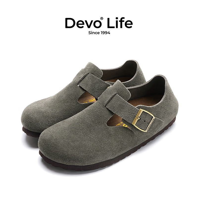 Сабо Мужской Devo Life Деним, Джут, размер 45 Анатомическая стелька, Рифлёная подошва Платформа ...