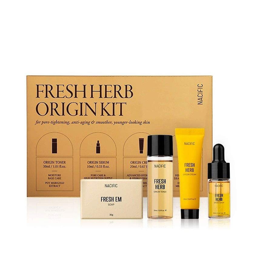 NACIFIC Набор Fresh Herb Origin Kit 30 мл + 10 мл + 20 мл + 30 г ...