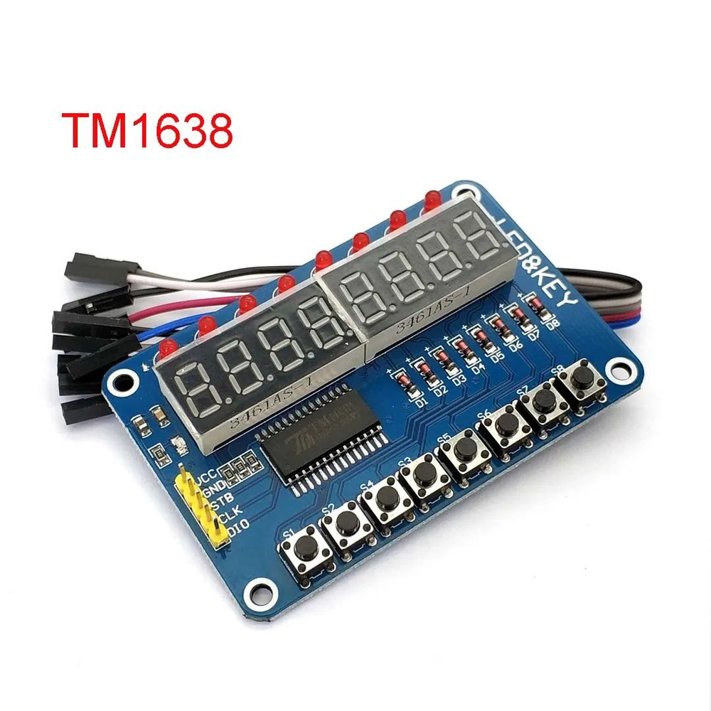 TM1638 Кнопка Цифровая трубка Светодиодный дисплей модуль - купить с доставкой по выгодным ценам ...