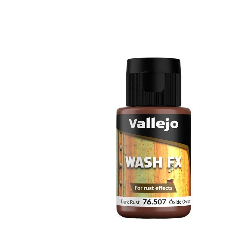 Краска Vallejo серии Model Wash - Dark Rust, проливка (35 мл) - купить ...