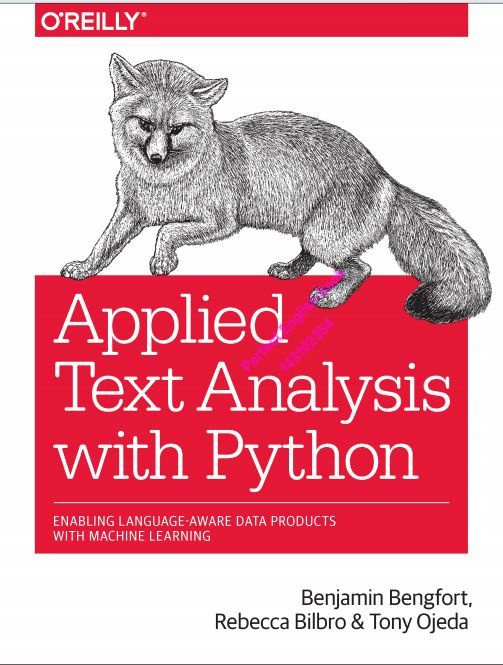 Applied Text Analysis with Python Enabling Language-Awa - купить с доставкой по выгодным ценам в ...