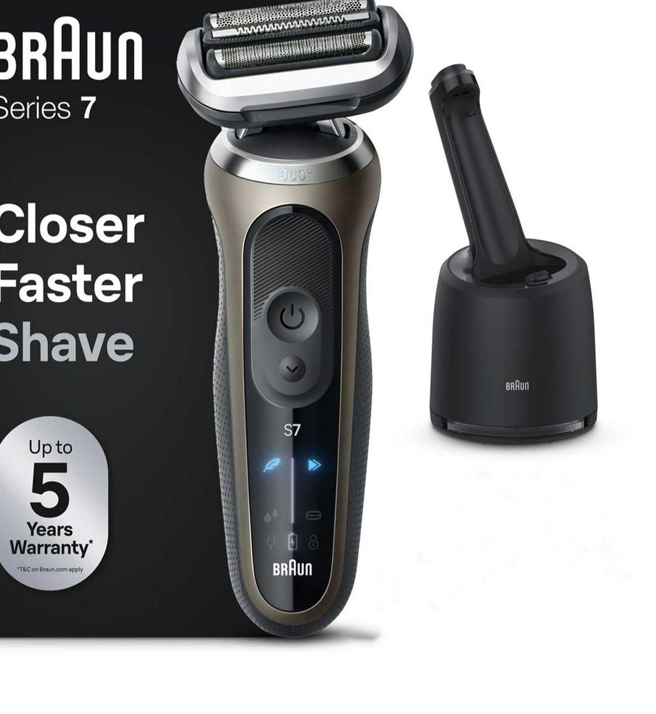 Braun Электробритва Braun 7 PRO C7200CC, серый купить на OZON по низкой ...