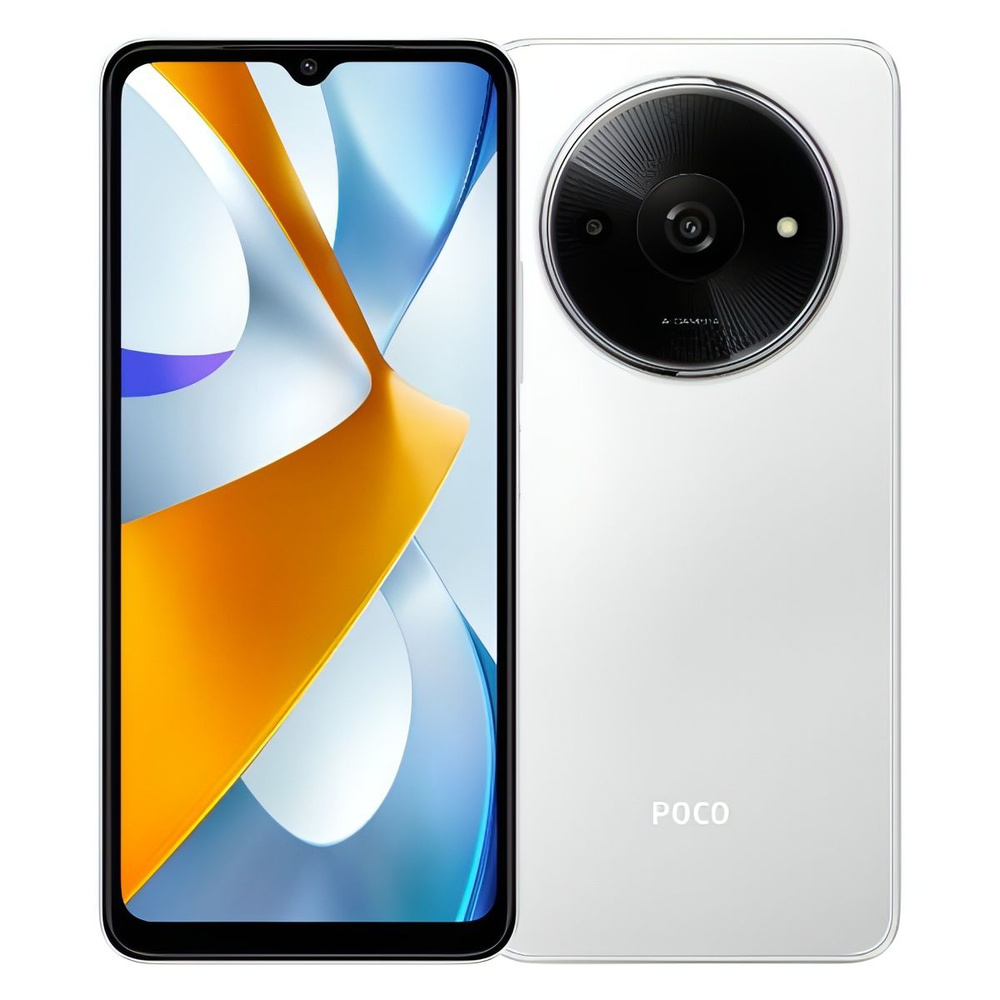 Смартфон Poco C61 3/64GB White 64 ГБ 3 ГБ Белый IPS купить c доставкой ...