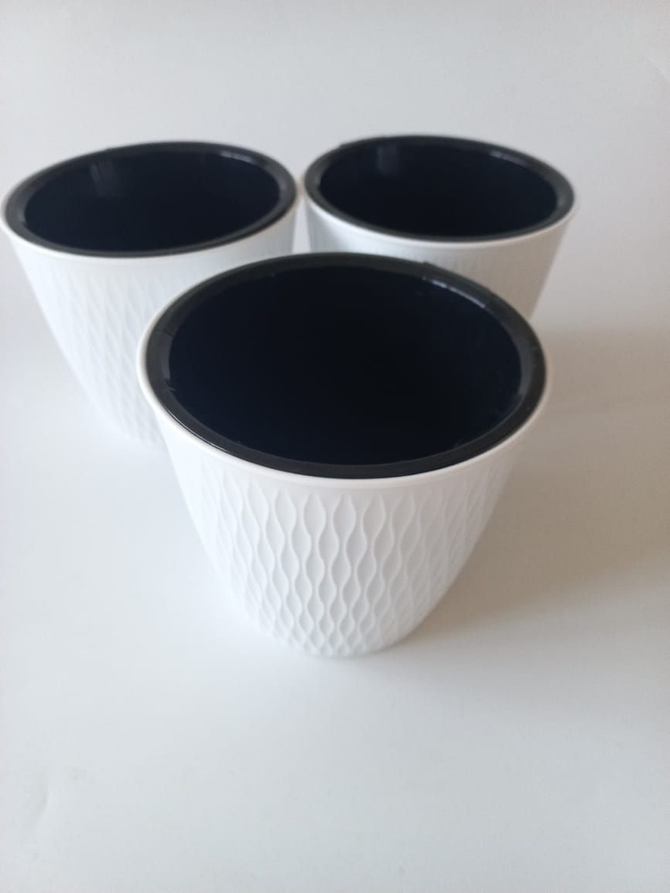 Elfplast Кашпо, 14.7 см х 16.5 см, 2.3 л, 5 шт купить на OZON по низкой цене (2095000314)