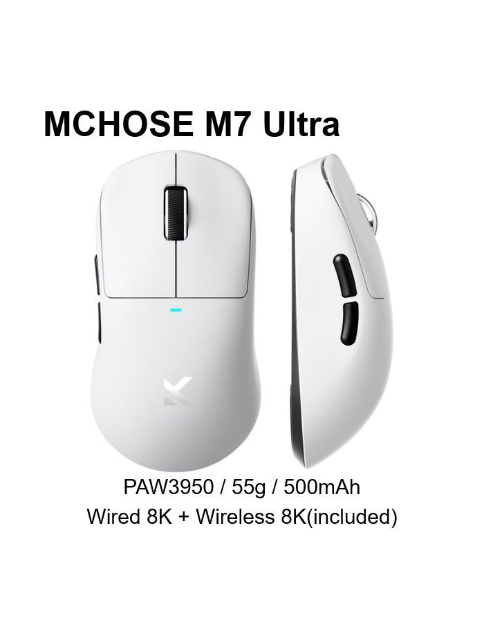 Игровая мышь беспроводная MCHOSE беспроводная M7 , белый, бежевый купить c доставкой на OZON по ...