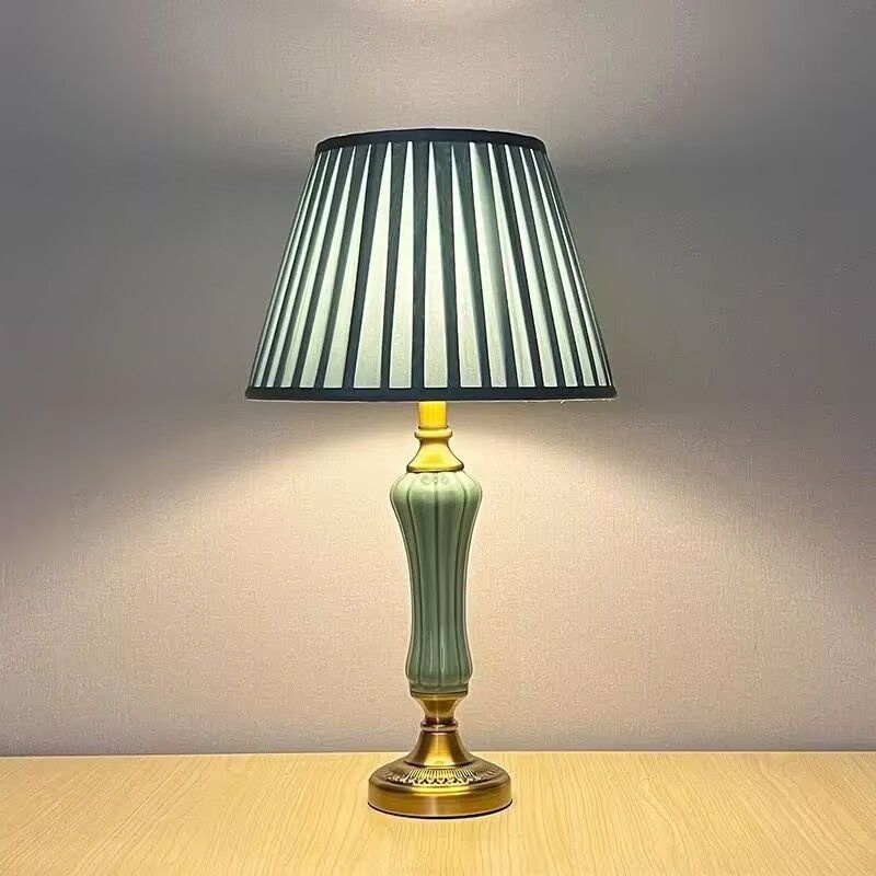 Керамическая настольная лампа для спальни в европейском стиле в стиле ретро, 56*33 см купить на ...