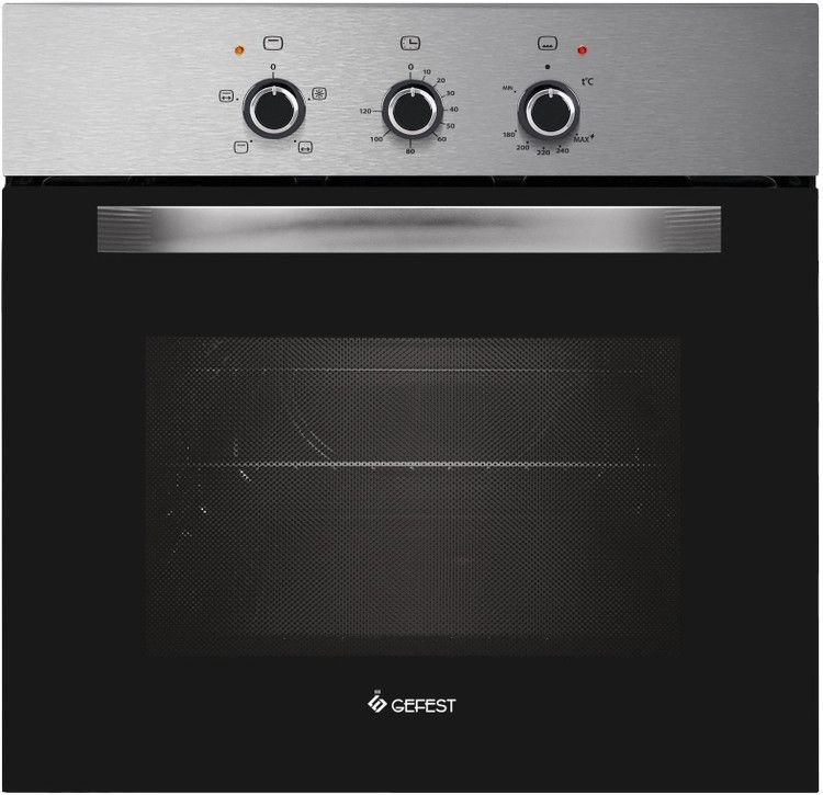GEFEST духовой шкаф газовый встраиваемый ДГЭ 601-01 Н1, серебристый купить на OZON по низкой ...