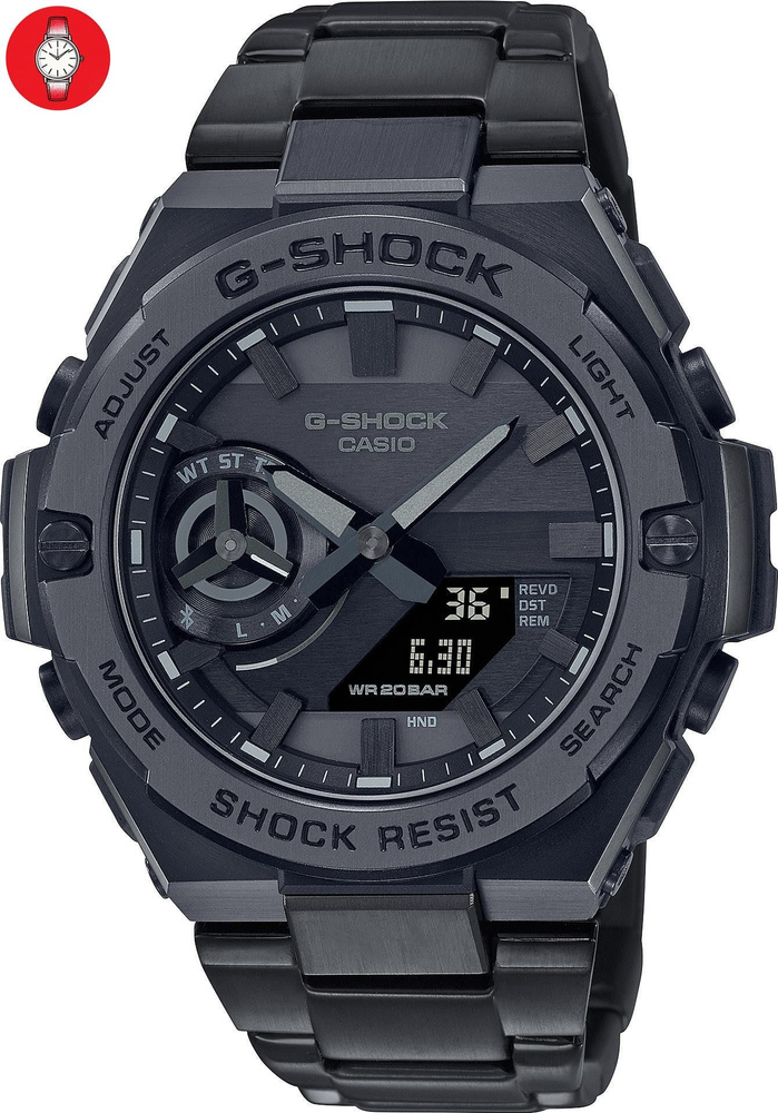 Часы наручные Кварцевые Casio Часы наручные Кварцевые мужские японские G-Shock GST-B500D-1A1 ...