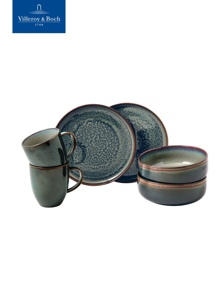 Набор для завтрака 6 предметов, Crafted Breeze, like. by Villeroy & Boch, Премиум-Фарфор купить ...