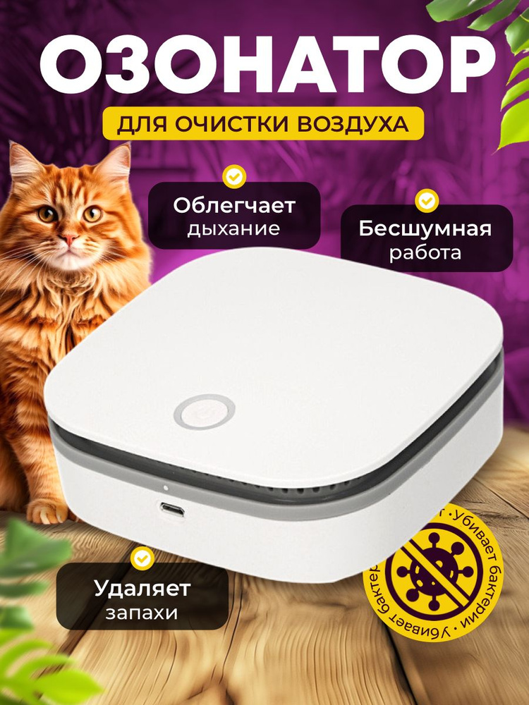 Озонатор ионизатор воздуха для дома бытовой Озонатор для дезинфекции и устранения неприятного