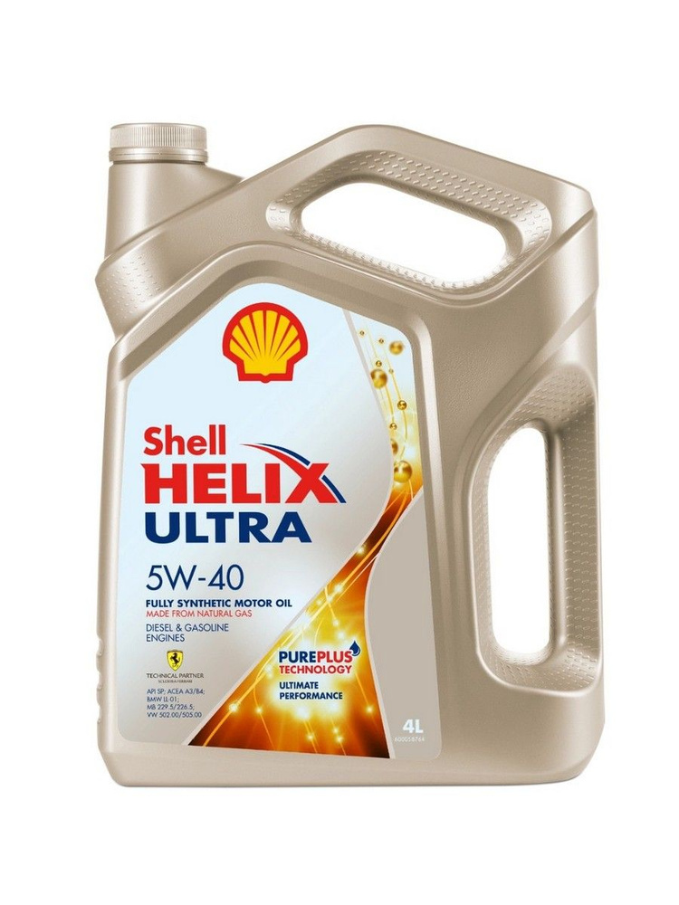 Масло моторное Shell SHELL HELIX ULTRA 5W-40 Синтетическое 4 л ...